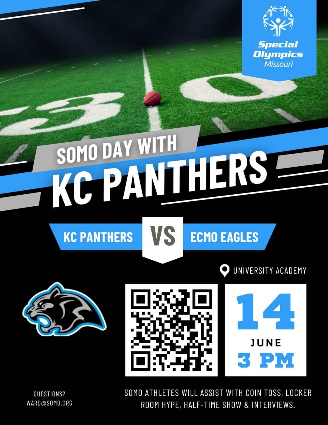 Rescheduled: SOMO Day with KC Panthers | Special Olympics Missouri